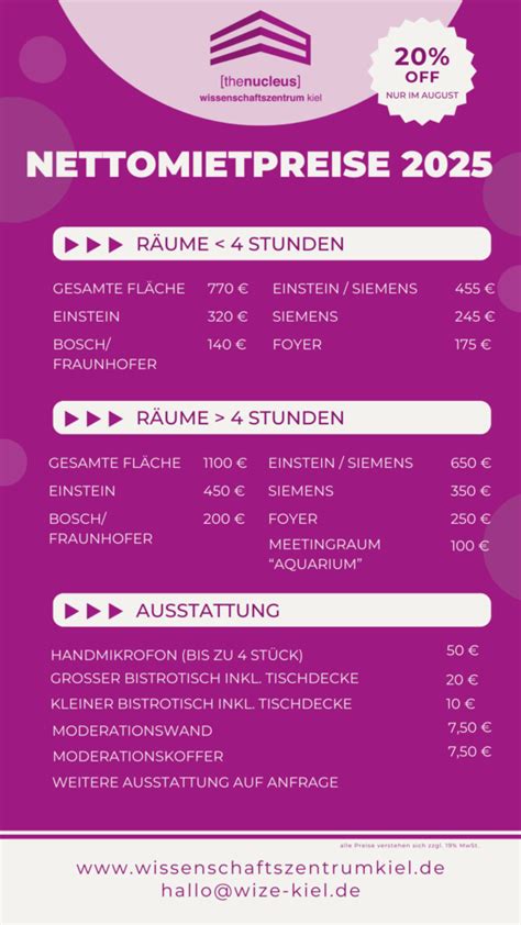 Wize Events Wissenschaftszentrum