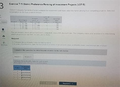 Solved Exercise 7 11 Static ﻿preference Ranking Of