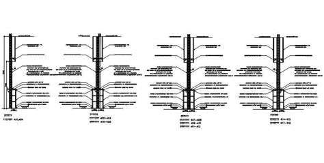 Section Of Foundation Of Water Treatment Plant Details Are Given In This Autocad 2d Dwg Drawing