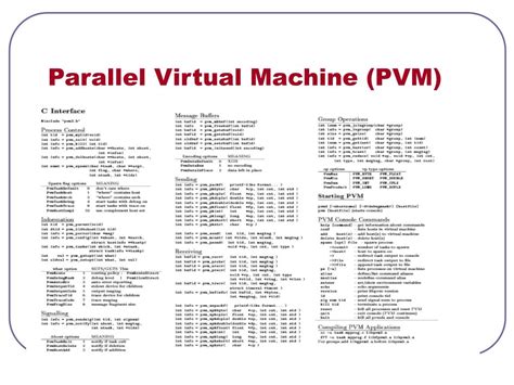 Ppt Lecture 5 Parallel Virtual Machine Pvm Powerpoint Presentation