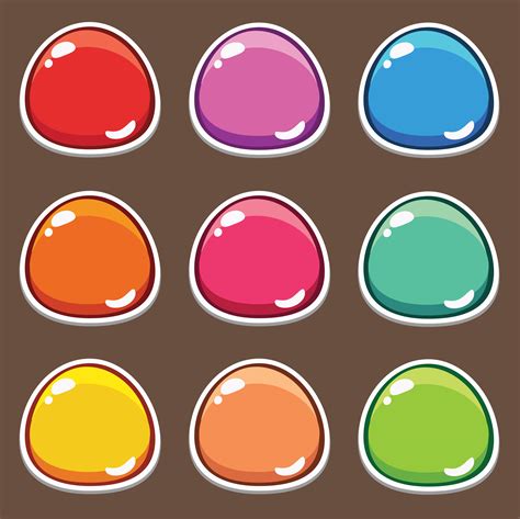 Cartoon Button Set Game GUI Element For Mobile Game 541070 Vector Art At Vecteezy