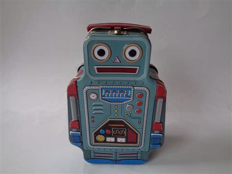 Tin Robot Cookie Jar Toy Paradise