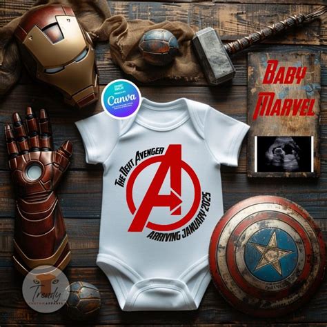 The Next Avenger Is Coming Superhero Digital Pregnancy Announcement