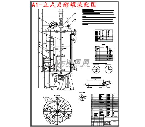 发酵罐装配图发酵罐示意图 伤感说说吧