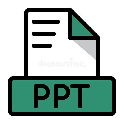 Ppt File Icon Colorful Style Design Document Format Text File Icons Extension Type Data