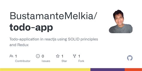 Github Bustamantemelkiatodo App Todo Application In Reactjs Using