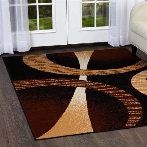 Home Dynamix Premium Brown Modern Abstract Area Rug