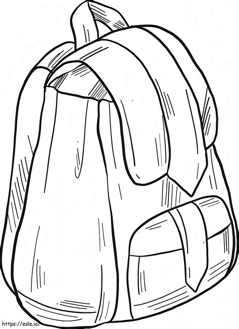 Backpack Printable Coloring Page