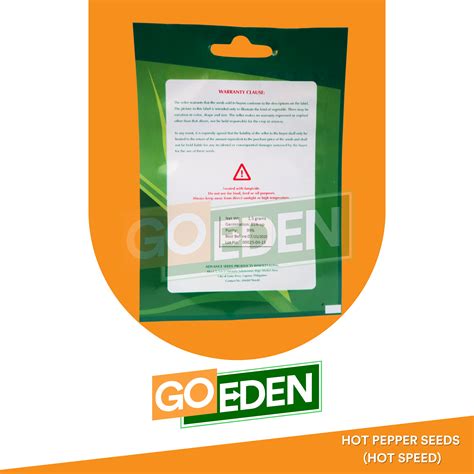 Rm Seed Hot Speed Hot Pepper Seeds 3g Goeden