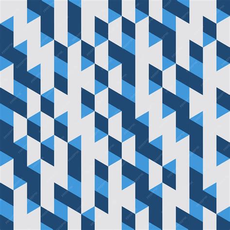 Free Vector Blue Geometric Seamless Pattern Abstract Background
