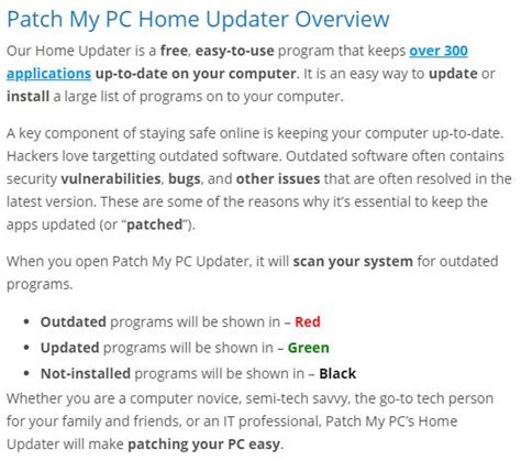 Logiciel pratique Patchmypc home updater via SebSauvage et son Décrapifier une machine