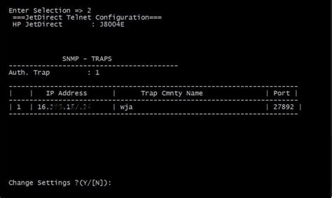Hp Jetdirect And Embedded Print Server Snmp Trap Destination Table Hp® Customer Support