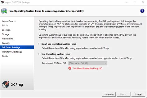 Could Not Locate Fixup ISO Issue Xcp Ng Xcp GitHub