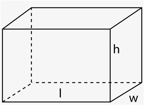 Diagram Of A Rectangular Prism Showing L Length Diagram 1000x698 Png Download Pngkit