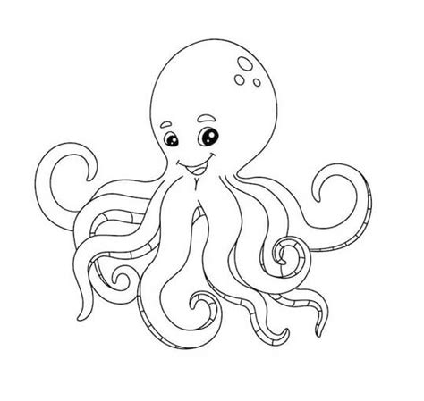 문어 색칠 공부 Kr에서 무료 색칠 공부