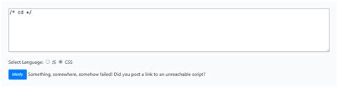 Cd Trips Up Minifier Issue 414 Matthiasmullie Minify GitHub