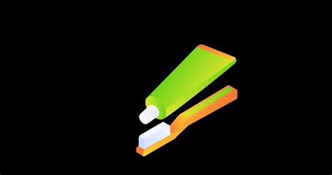 Animation Of Add Toothpaste On The Toothbrush 46333499 Stock Video At