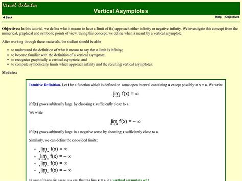 Math Archives Visual Calculus Verical Asymptotes Activity For 9th 10th Grade Lesson Planet