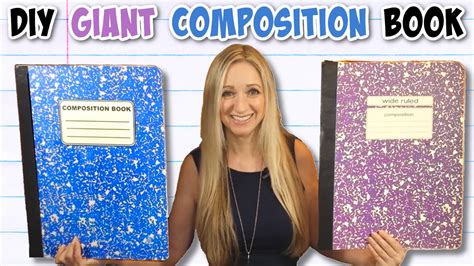 How To Make A Giant Composition Notebook Free Pattern Gina Tepper