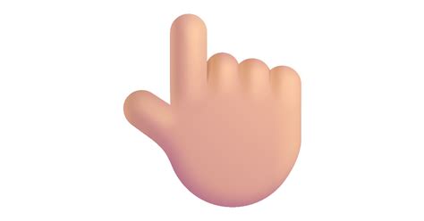 Backhand Index Pointing Up Medium Light Free Vector Icon Iconbolt