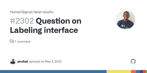 Question On Labeling Interface Issue Humansignal Label Studio Github