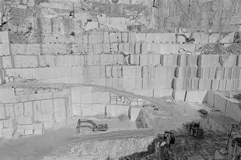 محجر الرخام الأبيض Thassos المحجر اليوناني حفارة صورة الخلفية والصورة