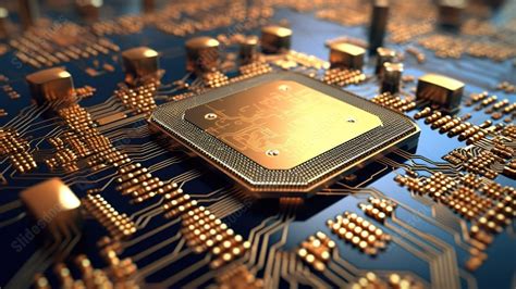 Circuit Board With Embedded Electronic Components In 3d Visualization