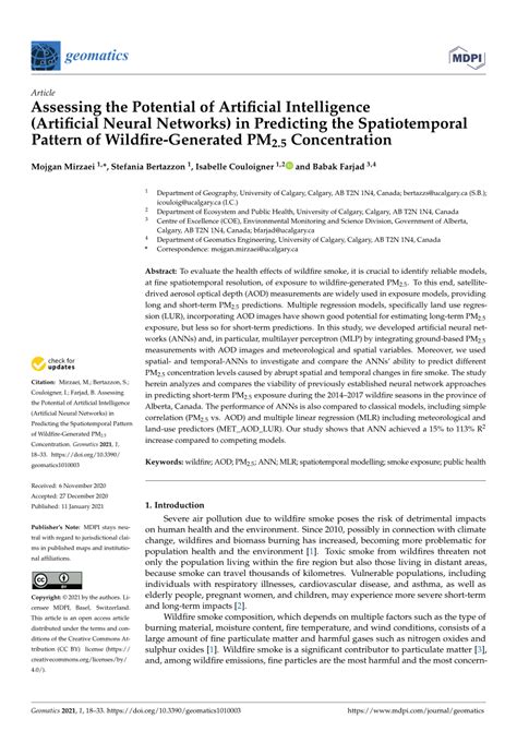 Pdf Assessing The Potential Of Artificial Intelligence Artificial Neural Networks In