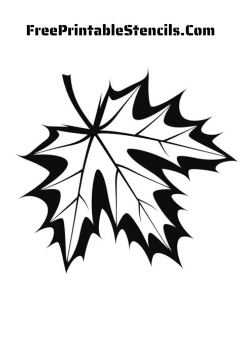 Free Printable Maple Leaf Stencils And Designs Leaf Stencil Free