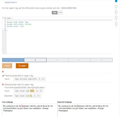 Solved Jump To Level 1 For The Tag Set The Left