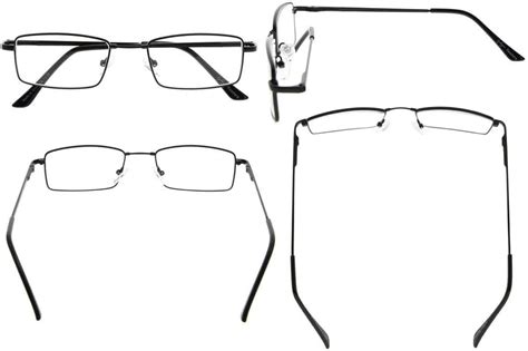 Spring Hinge Reading Glasses With Bendable Memory Titanium Bridge For Men A