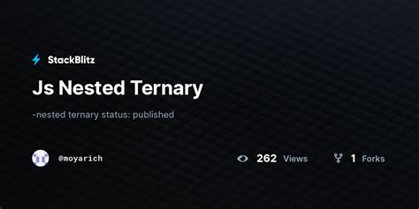 js nested ternary stackblitz