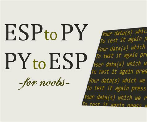 Esp8266 And Python Communication For Noobs 6 Steps Instructables