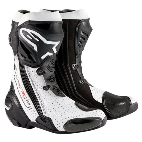 Alpinestars Supertech R V2 Vented Boots Blackwhite Cullys Yamaha