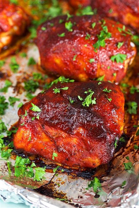 Oven Baked Bbq Chicken Thighs The Suburban Soapbox