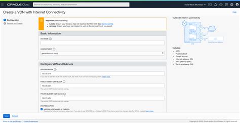 Oracle Cloud Infrastructure Create Vcn Compute Ubuntu Linux 1804
