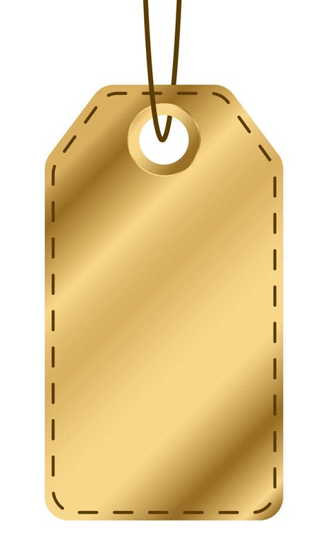 Gold Price Tag Design Gold Price Label Gold Price Tag With Dot Blank