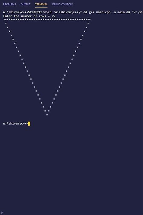 Hollow Inverted Pyramid Pattern Using Function In C Pwos Shorts
