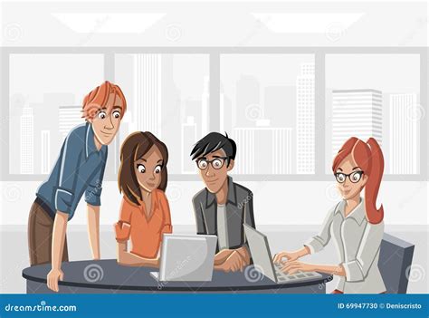 Cartoon Business People Stock Vector Illustration Of Beautiful 69947730