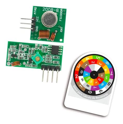 Kit 10 Módulos Rf 433mhz Transmissor Receptor Arduino Parcelamento Sem Juros
