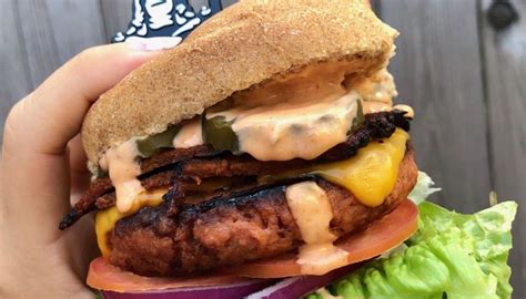 Loaded Vegan Bacon Cheeseburger Recipe Vegan Bacon Vegan Burger