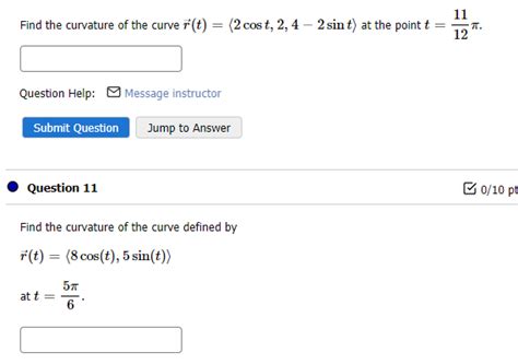 Solved Find The Curvature Of The Curve