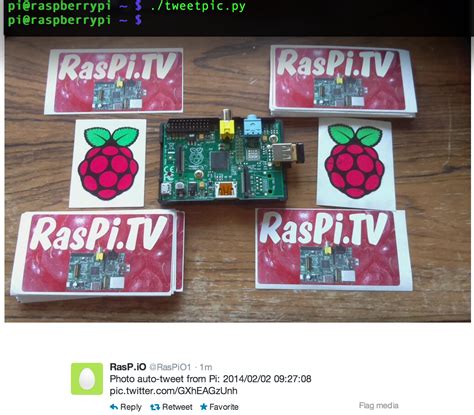 taking and tweeting a photo with raspberry pi part 4 pi twitter app