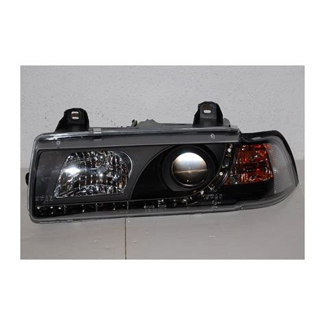 Faros Delanteros Luz De Dia Bmw E36 92 4p Black