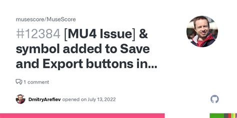 Mu4 Issue And Symbol Added To Save And Export Buttons In Some Dialogs · Issue 12384 · Musescore