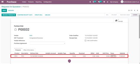 Product Costing Method In Odoo