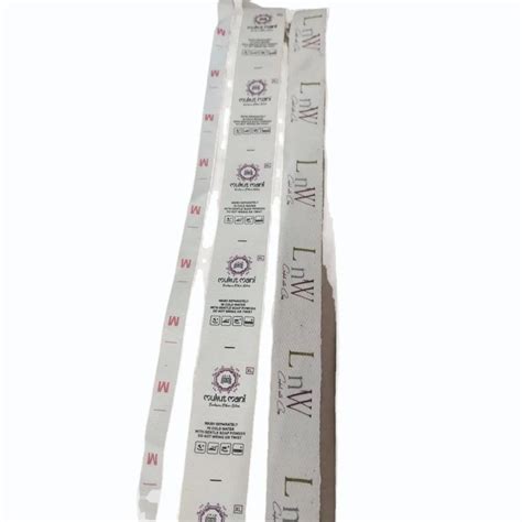 White Matte 80 Gsm Polyester Garment Label At ₹ 8piece In New Delhi