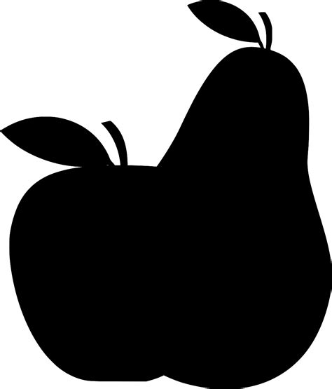 Svg 식품 배 과일 건강한 무료 Svg 이미지 및 아이콘 Svg Silh