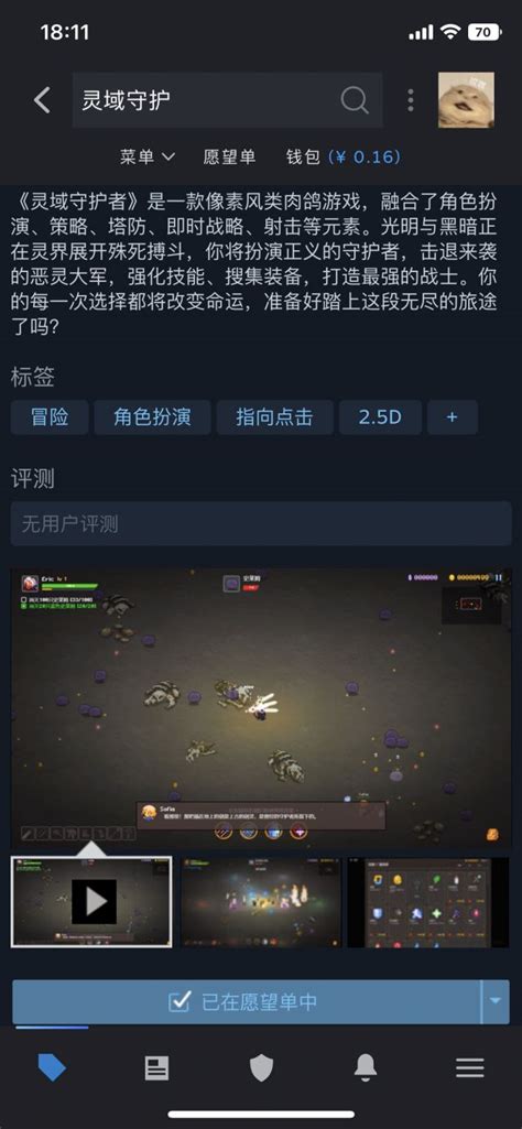 愿望单抽奖 肉鸽动作刷刷刷灵域守护者测试即将开启 NGA玩家社区