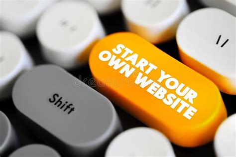 start your own website is an encouraging phrase inviting individuals to